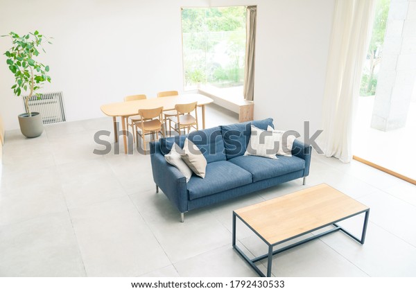 Modern Empty Interior High Angle View Stock Photo (Edit Now) 1792430533