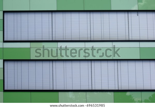 Modern Facade Office Building Window Rows Stock Photo 696531985 ...