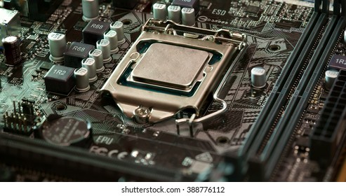 Modern Microprocessor Technician Plug Cpu Microprocessor Stock Photo ...