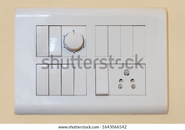 Modern Modular Switchboard Onoff Switch 3 Stock Photo (Edit Now) 1643066542