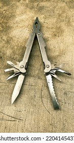 Modern Multitool Many Tools Portable Multitasking Stock Photo ...