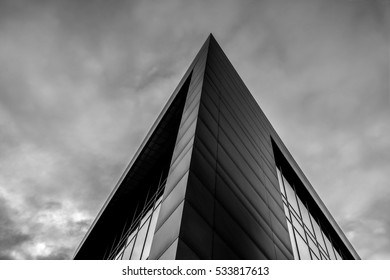 Modern Office Building Triangular Shape Black Stock Photo 533817613 ...