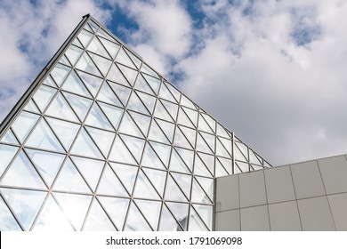 Modern Office Building Triangular Windows Blue Stock Photo (Edit Now ...
