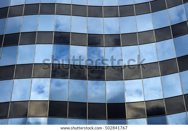 Modern Office Building Windows Reflection Sky Stock Photo 502841767 ...