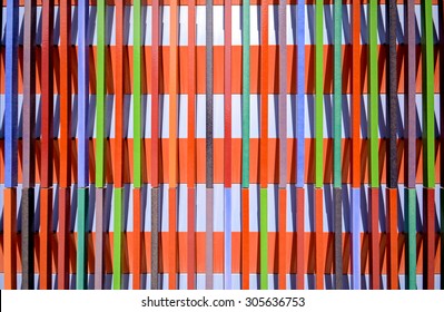 Modern Pattern Facade Paneling Linear Structure Stock Photo 305636753 ...