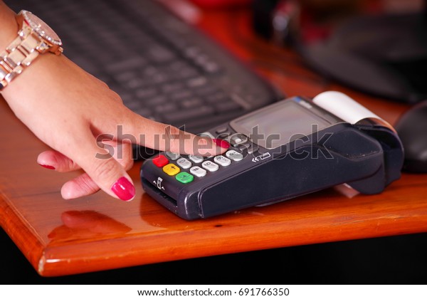 Modern Payment New Technology Using Smart Stock Photo 691766350 ...