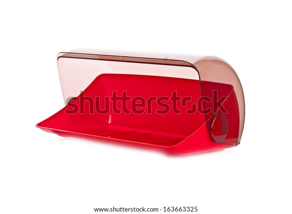 Modern Plastic Red Bread Box Isolated Stock Photo 163663325 | Shutterstock