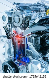 Modern Powerful Car Engine Section Stock Photo 1785642158 | Shutterstock