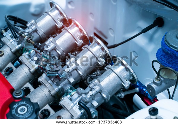 Modern Powerful Car Engine Section Stock Photo 1937836408 | Shutterstock