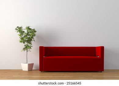 Modern Sofa Bonsai Tree Render Stock Photo 25166545 | Shutterstock