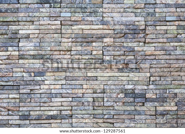 Modern Stone Wall Background Texture Stock Photo (Edit Now) 129287561