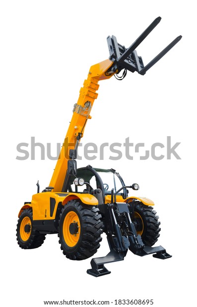 Modern Telescopic Handler Front View Stock Photo 1833608695 | Shutterstock