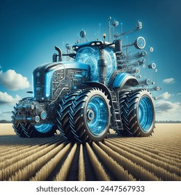 Big Modern Farming Tractor Transformer Autobot AI-generated image ...