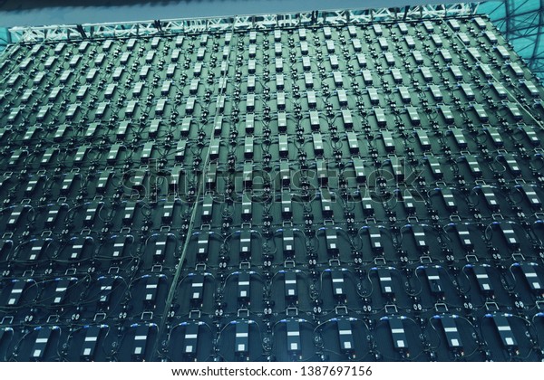 Modular Led Display Display Screen Wall Stock Photo (Edit Now) 1387697156
