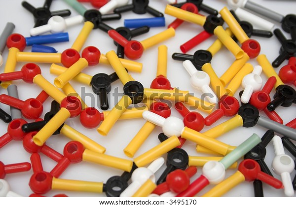 Molecule Structure Closeup Lego Stock Photo 3495170 | Shutterstock