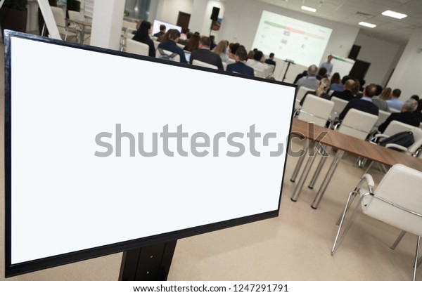 Monitor Showing Development Plan Organization Against Stock Photo (Edit ...