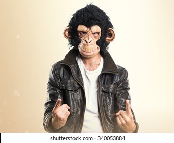 Monkey Man Giving Punch Stock Photo (Edit Now) 340053818