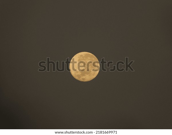 Moon Early Evening Stock Photo 2181669971 | Shutterstock