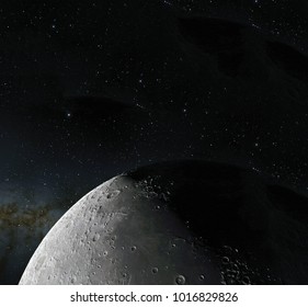 Moon Surface Realistic 3d Render Moon Stock Photo 1016829826 | Shutterstock
