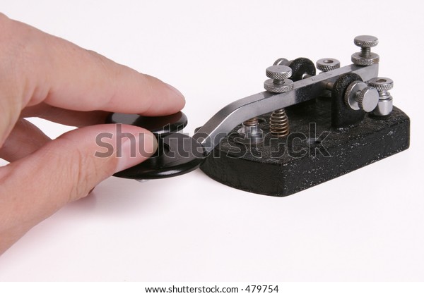 Morse Code Key Hand On Knob Stockfoto 479754 | Shutterstock