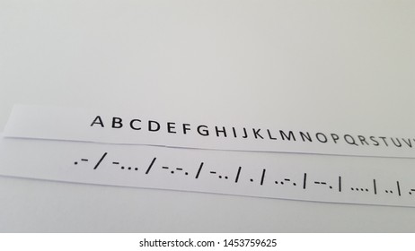 Morse Code Message On Strip Paper Stock Photo 1453759637 | Shutterstock