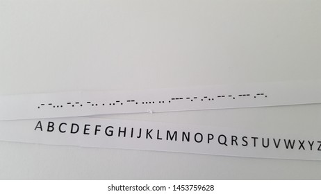 Morse Code Message On Strip Paper Stock Photo 1453759628 | Shutterstock