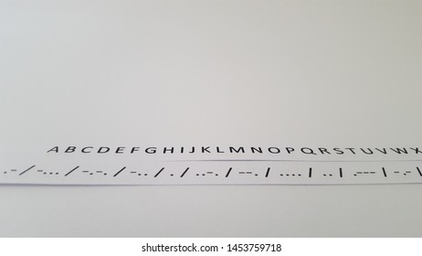 Morse Code Message On Strip Paper Stock Photo 1453759718 | Shutterstock