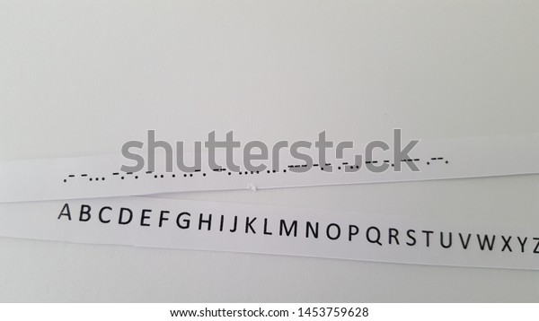 Morse Code Message On Strip Paper Stock Photo 1453759628 | Shutterstock