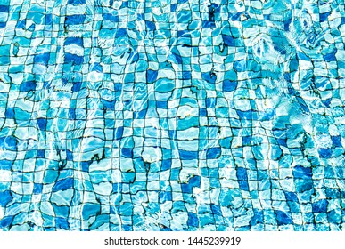 Mosaic Tiles Pool Pattern Texture Image Stock Photo 1445239919 ...