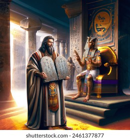 Moses Pharaoh AI-generated image 2452557309 | Shutterstock