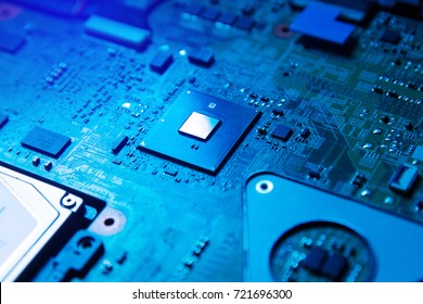 Motherboard Computer Electronics Background Stock Photo 722457475 ...