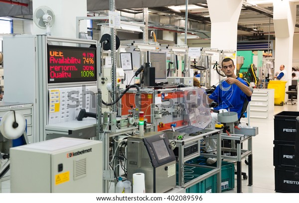 Motor Driven Coil Spool Winder Operator Stock Photo (Edit Now) 402089596