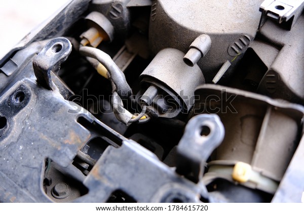Motorcycle Tail Light Cable Motorcycle Stock Photo 1784615720 ...