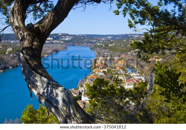 Mount Bonnell Window View Highest Point Stock Photo 375041812 ...