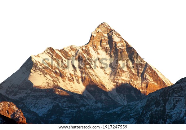 Mount Nanda Devi Isolated On White Stock Photo 1917247559 | Shutterstock