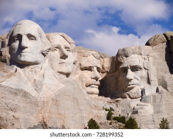 Closeup Mount Rushmore On Cloudy Day Stock Photo (Edit Now) 1499234930
