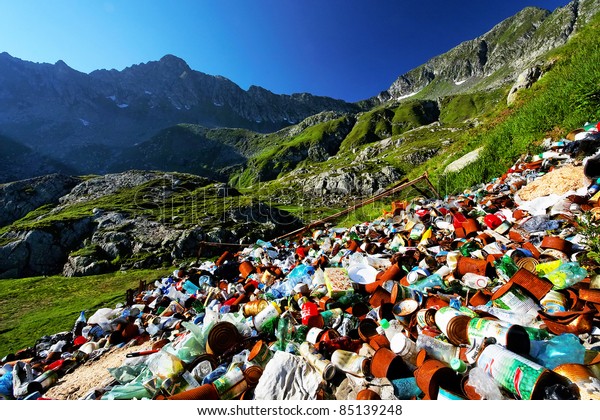 Mountain Pollution Stock Photo (Edit Now) 85139248