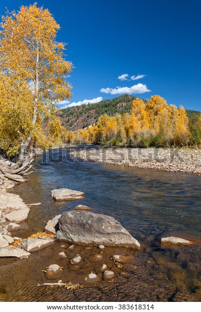 Mountain River Fall Stock Photo 383618314 | Shutterstock