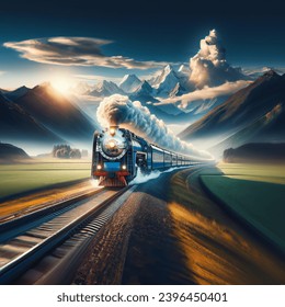 Immersive World Outside Luxury Train AI-generated image 2429971043 ...