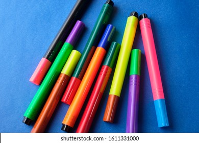 Multi Colored Crayons Wrong Color Caps Stock Photo 1611330997 ...