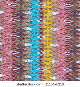 Multi Colored Fabric Pattern Texture Background Stock Photo 1115670218 ...
