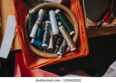Multi Colored Sewing Thread Spool Stock Photo 1355620202 | Shutterstock