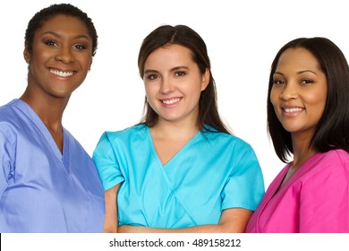 Multi Ethnic Group Nurses Stock Photo 489158212 | Shutterstock