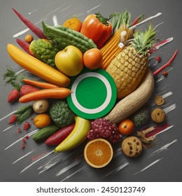 Multicolor Mecha 3d Image Composition Vegetables AI-generated image ...
