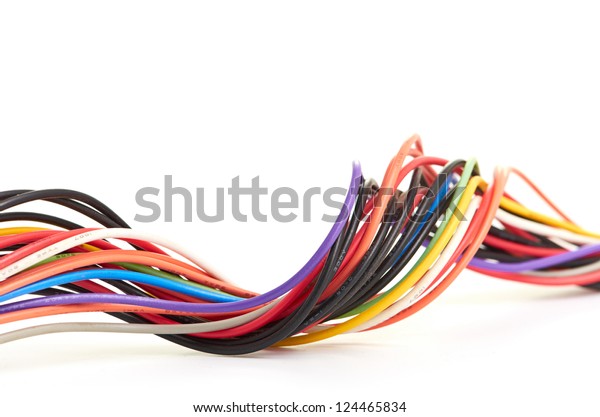 Cable de equipo multicolor aislado en Foto de stock 124465834 ...