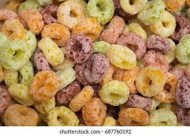 Multicolored Fruit Loops Background库存照片687760192 | Shutterstock