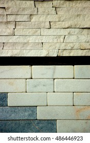 Multicolored Marble Bricks Closeup Sample Background Stock Photo ...