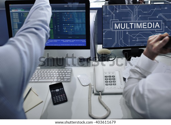 Multimedia Online Technology Future Concept Stock Photo 403611679 ...