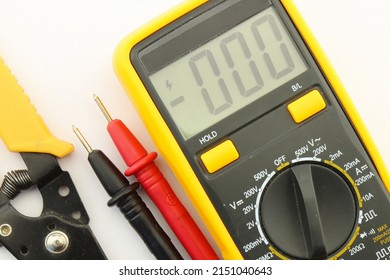 Multimeter Tools Electrical Installation Closeup Schematic Stock Photo ...