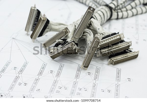 Multipin Cable Connectors Bundle Cable Harnesses Stock Photo (Edit Now ...
